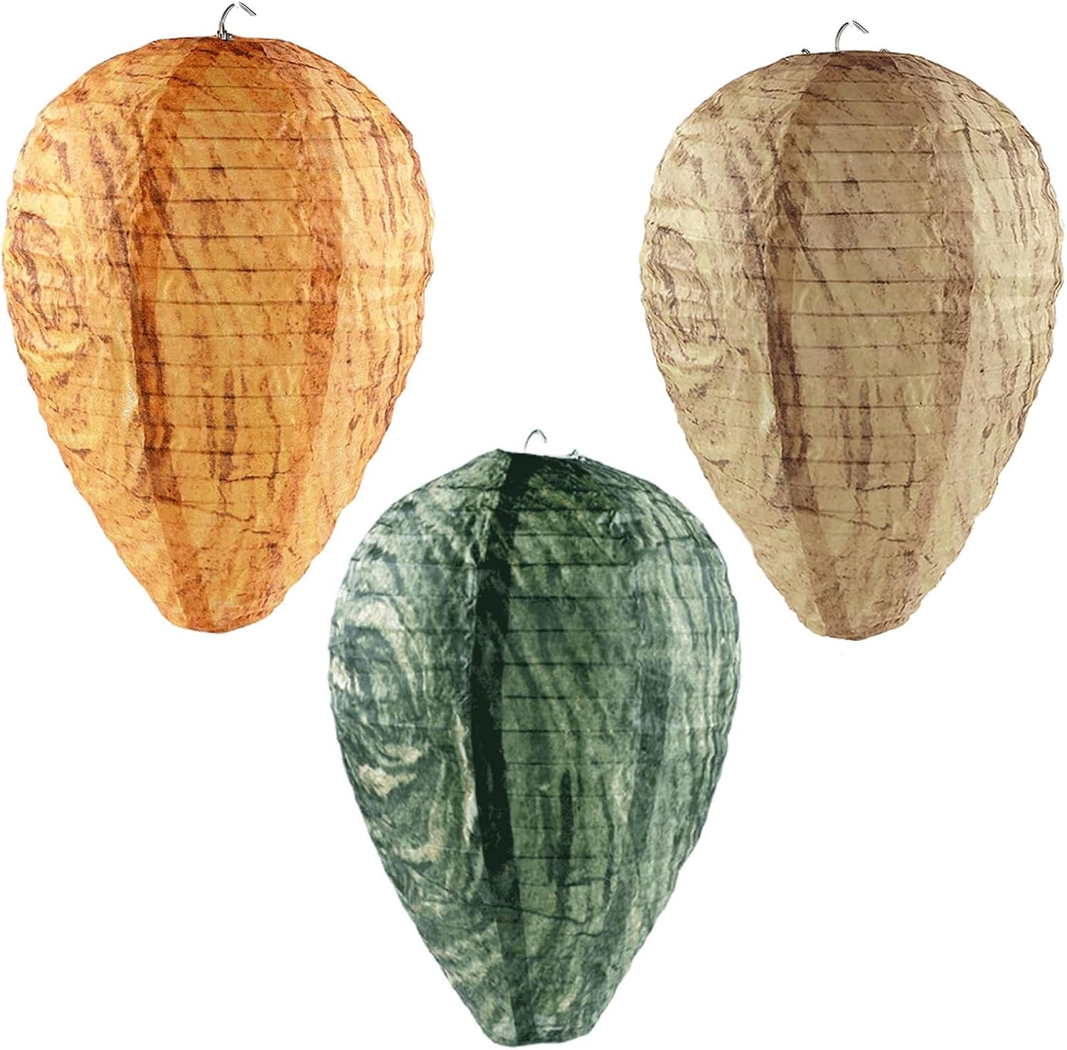 Amazon.com : 3 Pack Wasp Nest Decoy, Upgrade Hanging Lantern Waterproof ...