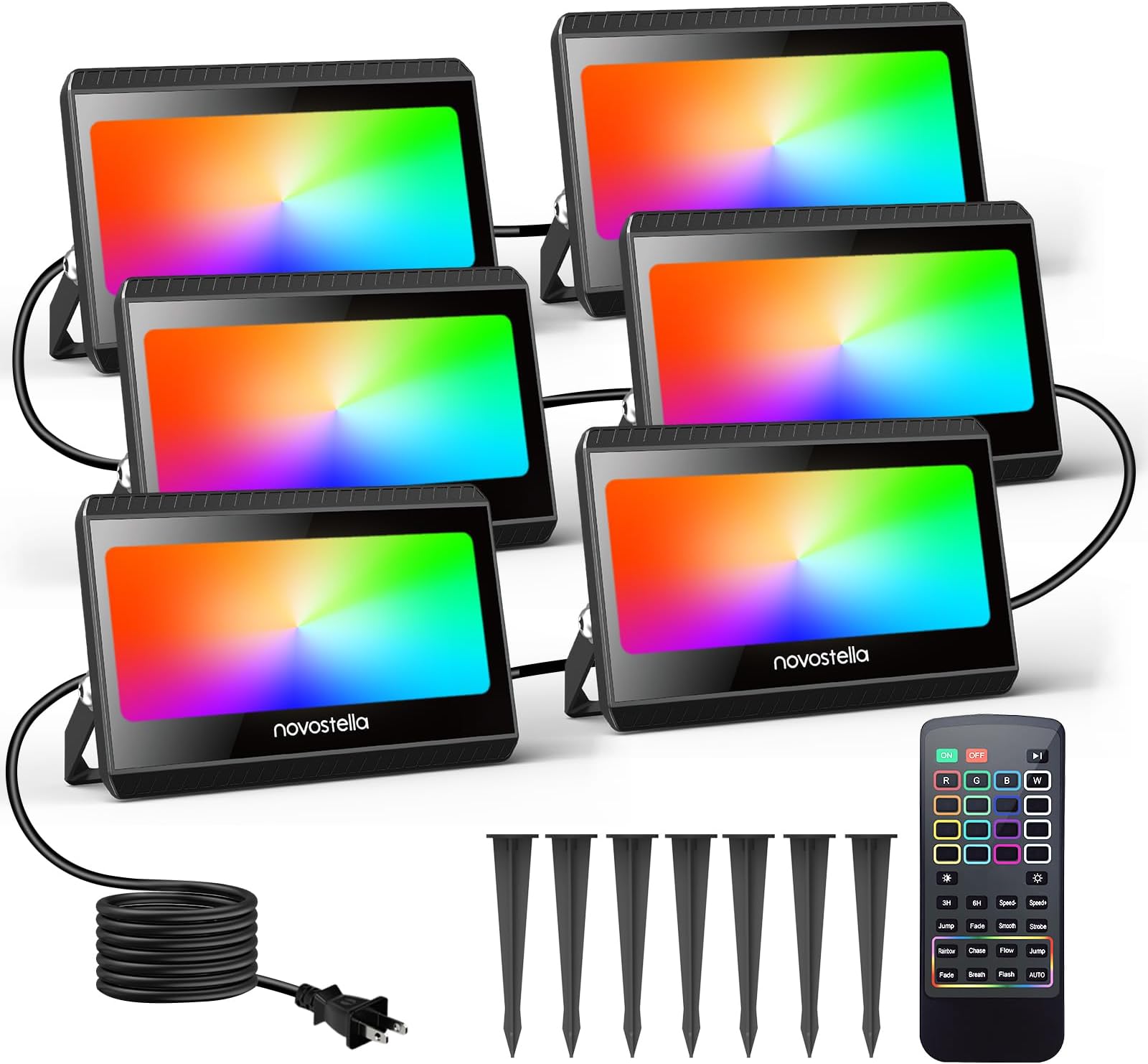 Govee Flood Lights Bundle LED Spot Lights Outdoor, IP65 Waterproof ...