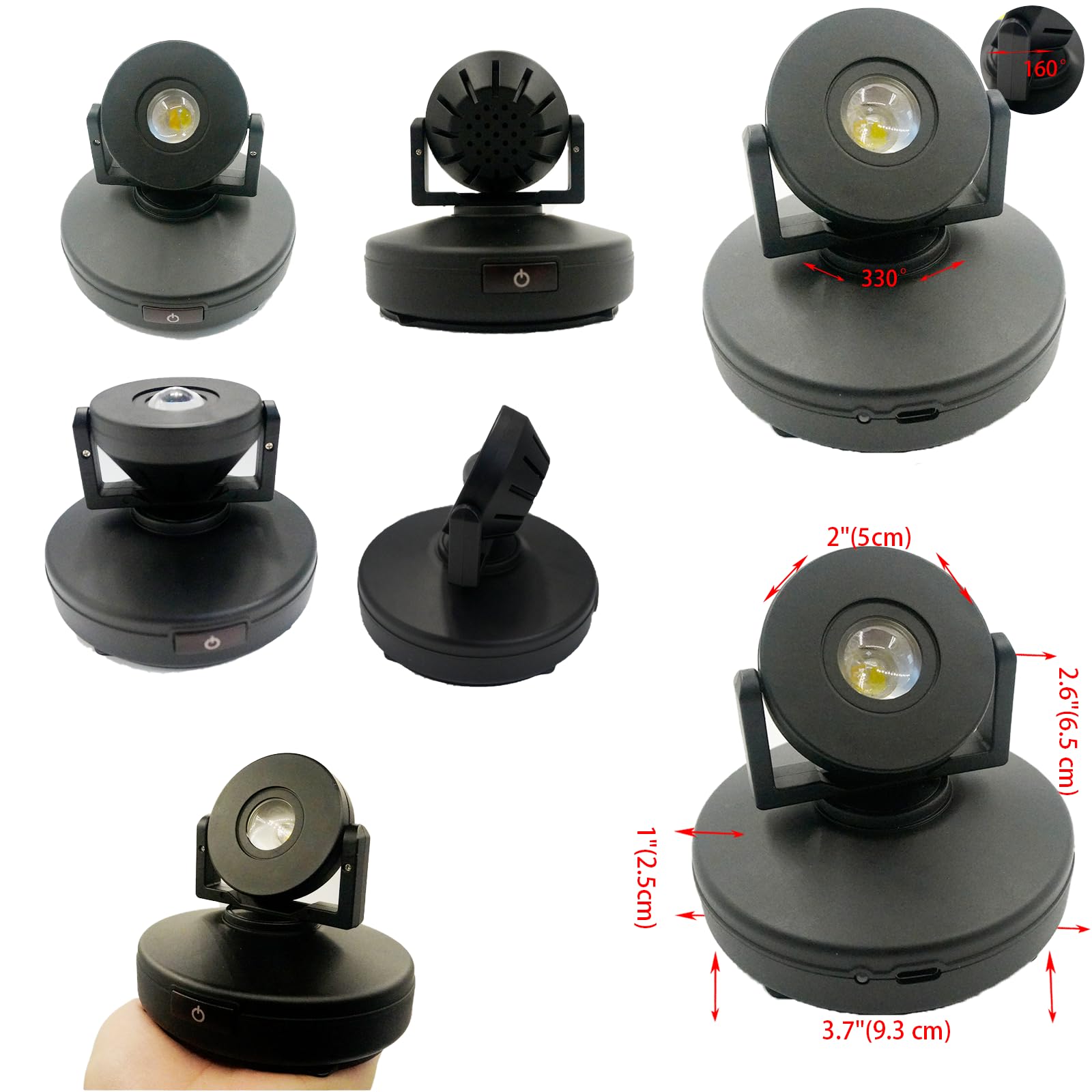 Snapklik.com : Wireless LED Spotlight 2 Pack, Rechargeable Uplights ...