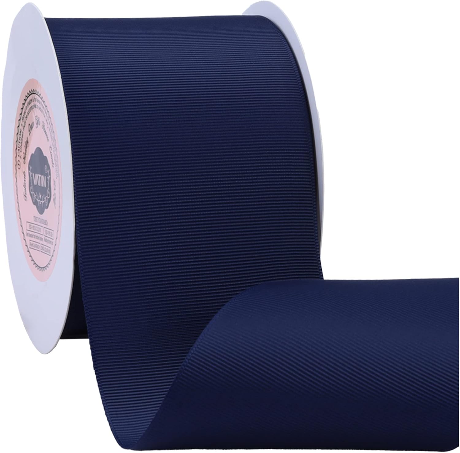 Amazon.com: VATIN Solid 3" X 10 Yards Navy Blue Grosgrain Ribbon ...