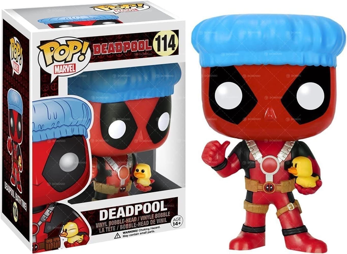 Amazon.com: Funko POP! Marvel: Paintball Deadpool - Red Vinyl Bobble ...