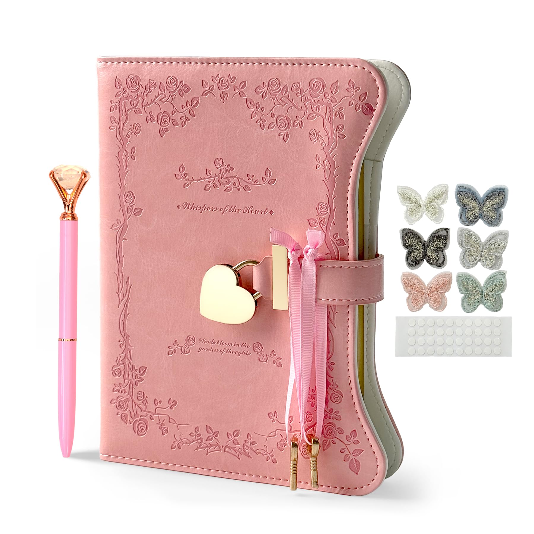 Amazon.com : COMATOP Diary with Lock and Key 360 Gold Edged Pages ...
