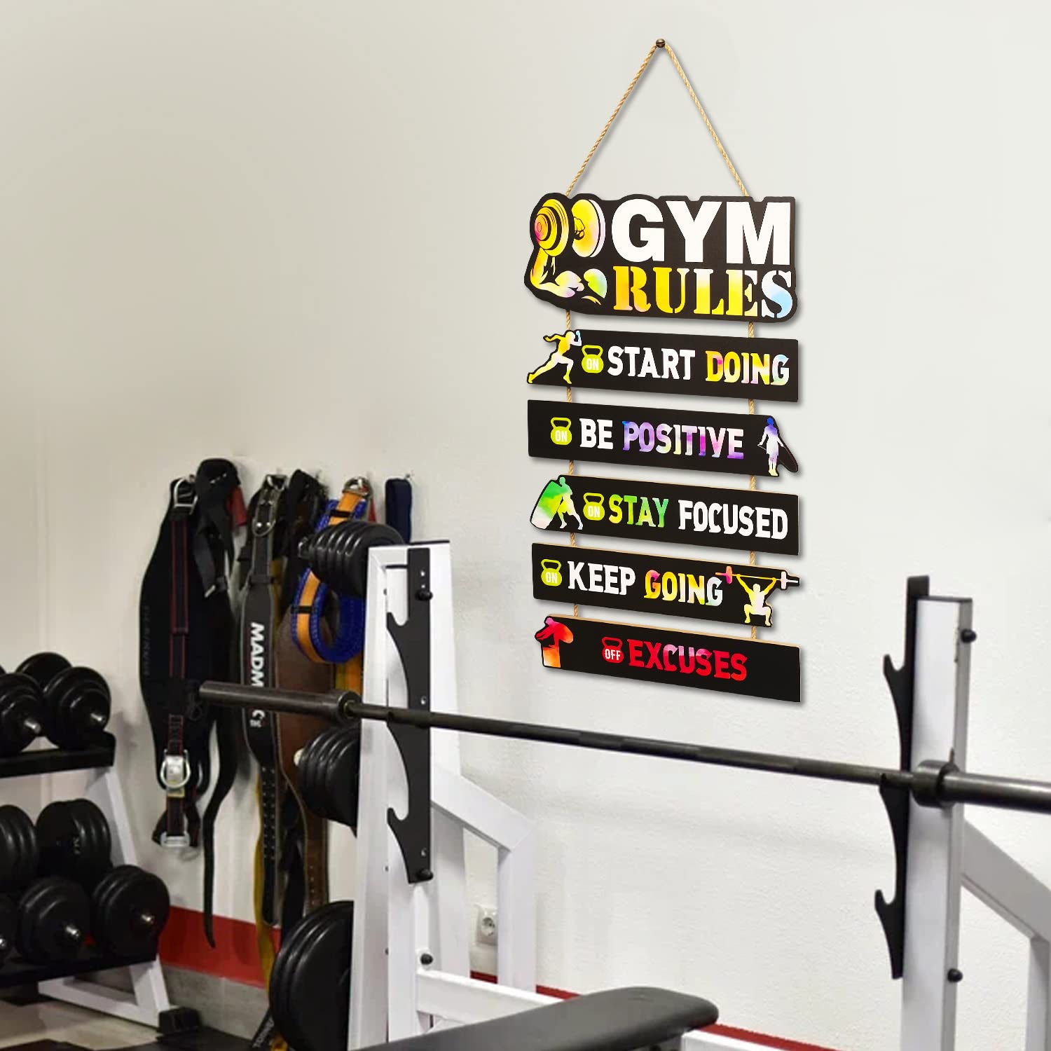Cool Home Gym Signs Personalized Family Name Home Gym Kettlebell And