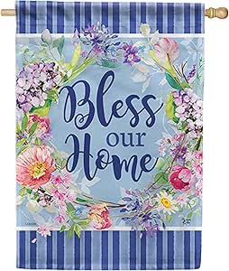 Amazon.com : Carson House Flag - Summer Wreath, Double Sided 28 x 40 ...