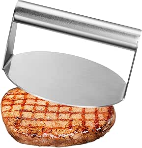 Amazon.com: Smash Burger Press - Stainless Steel Burger Smasher Non ...