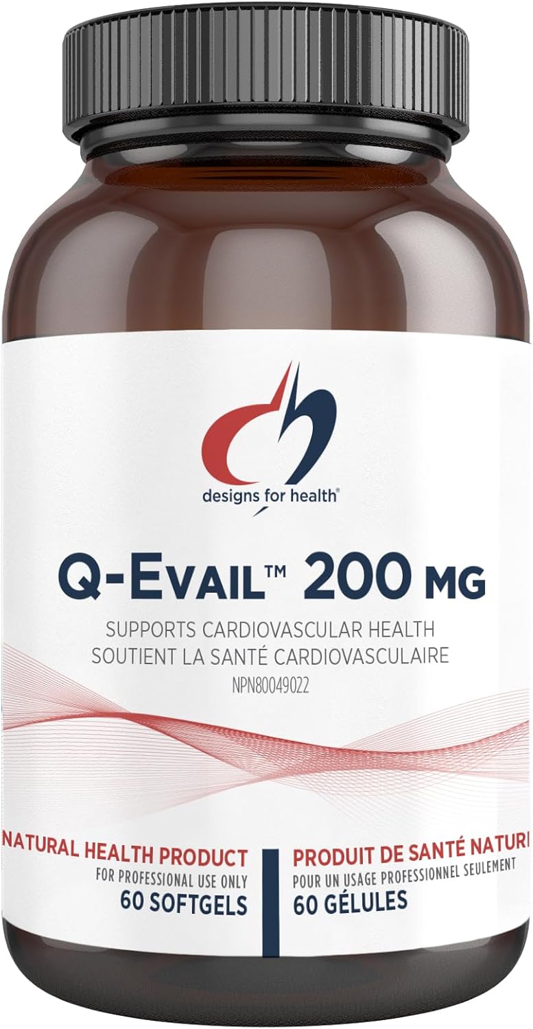 Amazon.com: Designs for Health Q-Evail 200 - 200mg CoQ10 Highly ...