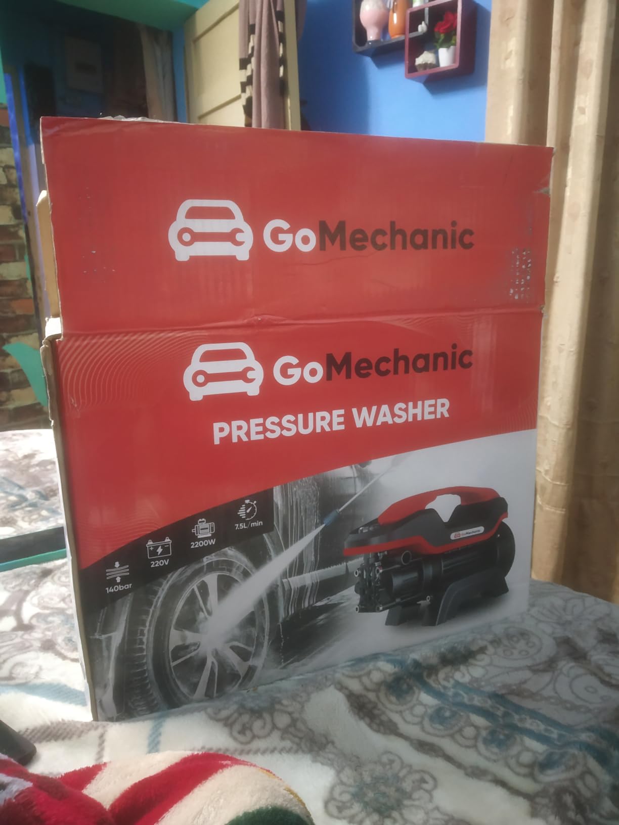 GoMechanic Car Washer High Pressure Pump Machine - Portable Washing Gun ...