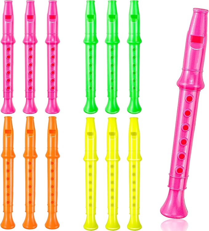 Amazon.com: Etmact 5.5 Inches Plastic Recorders - Pack of 12 - Mixed ...