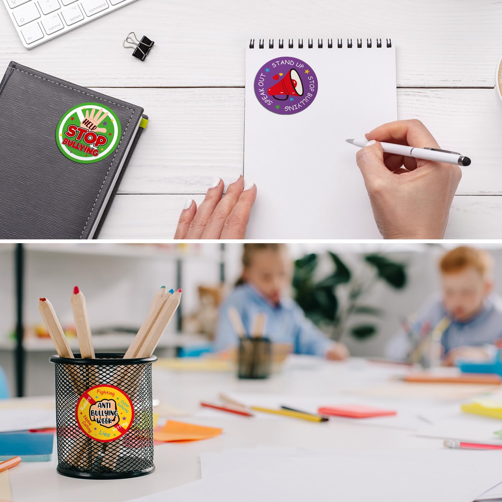 Snapklik.com : 1000 Pcs Round Anti Bullying Stickers Anti Bullying ...