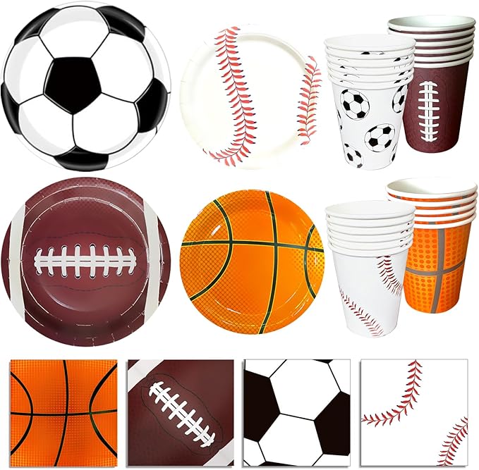 Amazon.com: Sports Birthday Party Decorations, Sports Theme Party ...