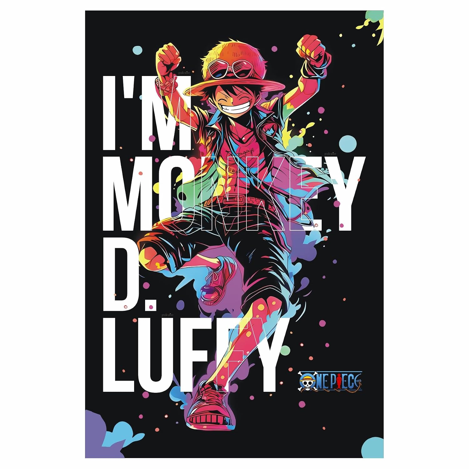 GRAFICATIVE One-Piece Anime Poster-Featuring Monkey D. Luffy Manga ...