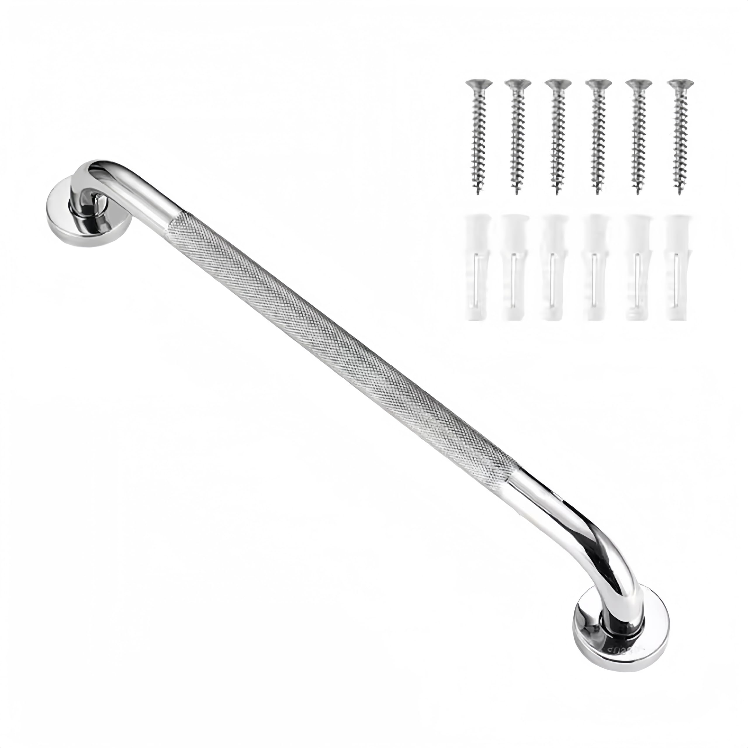 2 Pack Bath Grab Bar with Anti-Slip Grip, 30cm Stainless Steel Shower ...