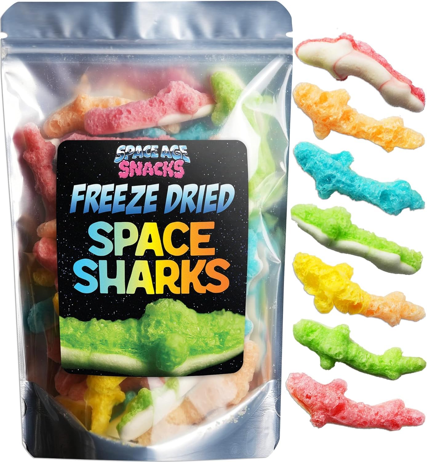 Amazon.com: Freeze Dried Gummy Sharks - Premium Candy Shipped in a Box ...