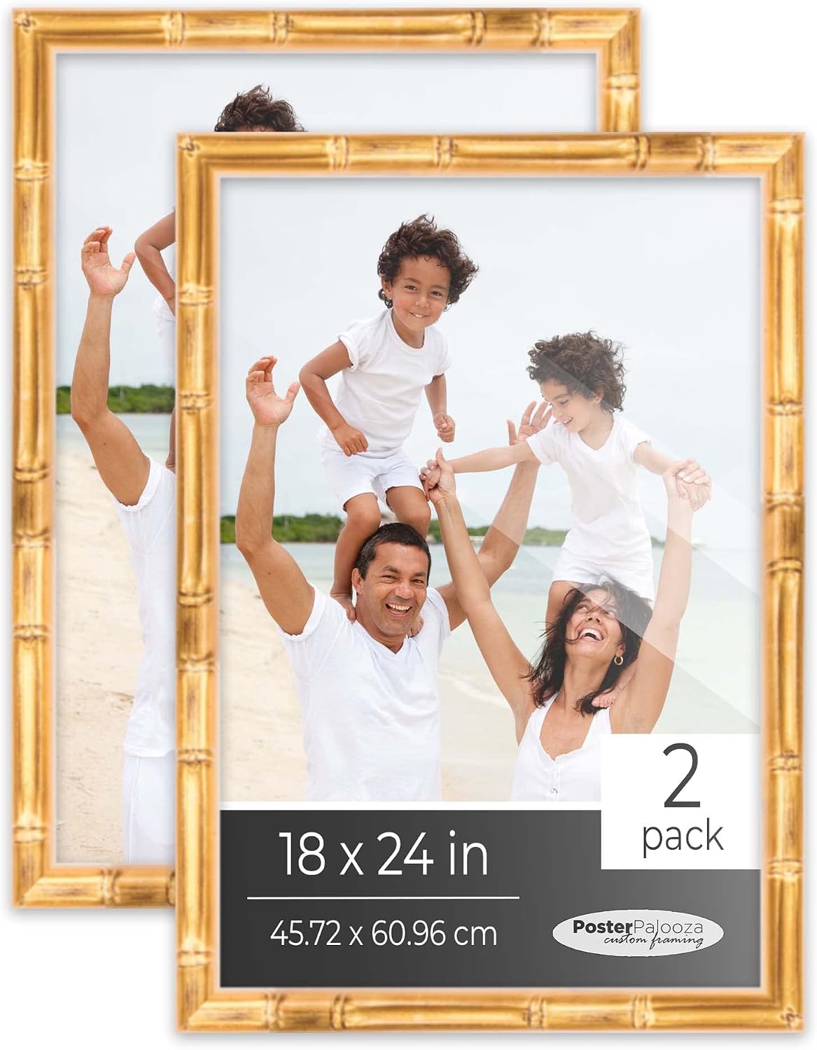 Amazon.com - 18x24 Frame Gold Bamboo Picture Frame Set Pack of 2 18x24 ...