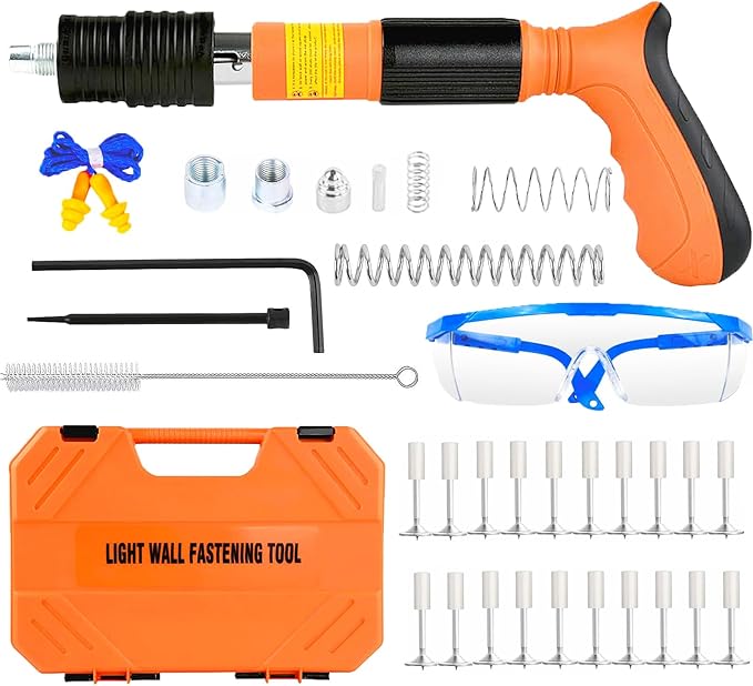 Amazon.com: Concrete Nail Gun Kits with 200pcs Nails, 5 Speed ...