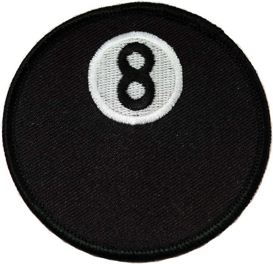Amazon.com: Nine Ball Embroidered Billiards Patch 9-Ball Pool Iron-On ...