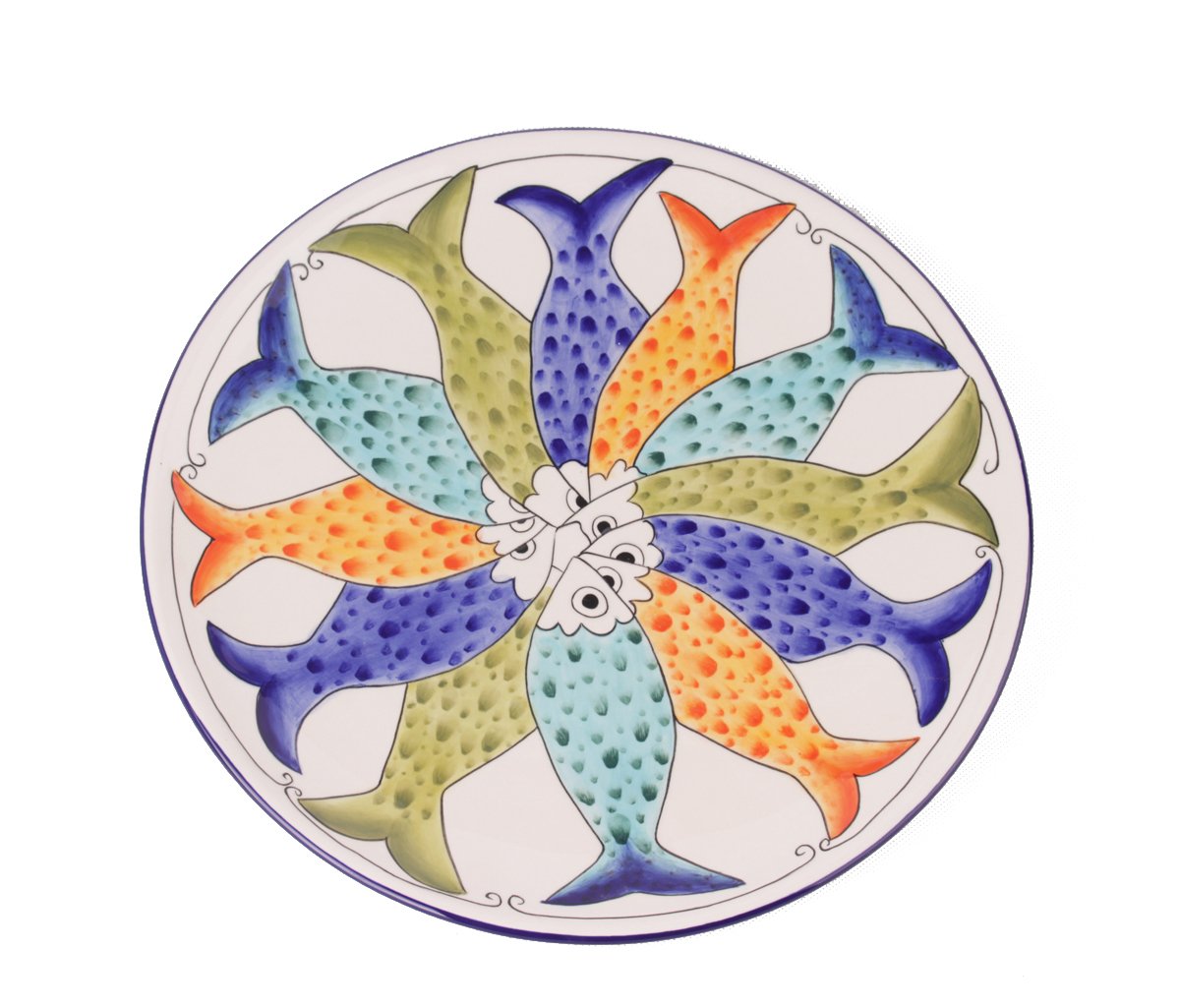Blue Sky Ceramic Sardine Platter, 14" : Amazon.in: Home & Kitchen
