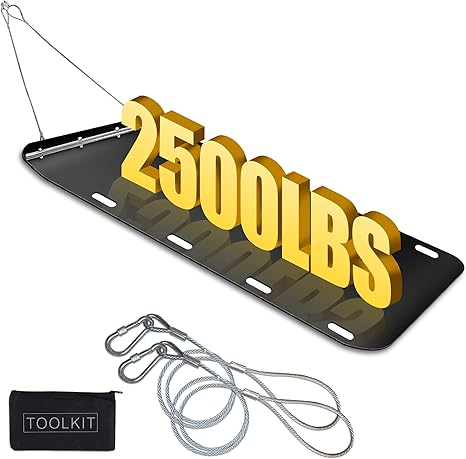 Amazon.com: 48" x 110"- Yard Drag Sled with Pull Cables 1/8" HDPE ...