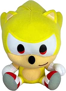 Sonic The Hedgehog- SD Super Sonic sentado de peluche (17,78 cm ...