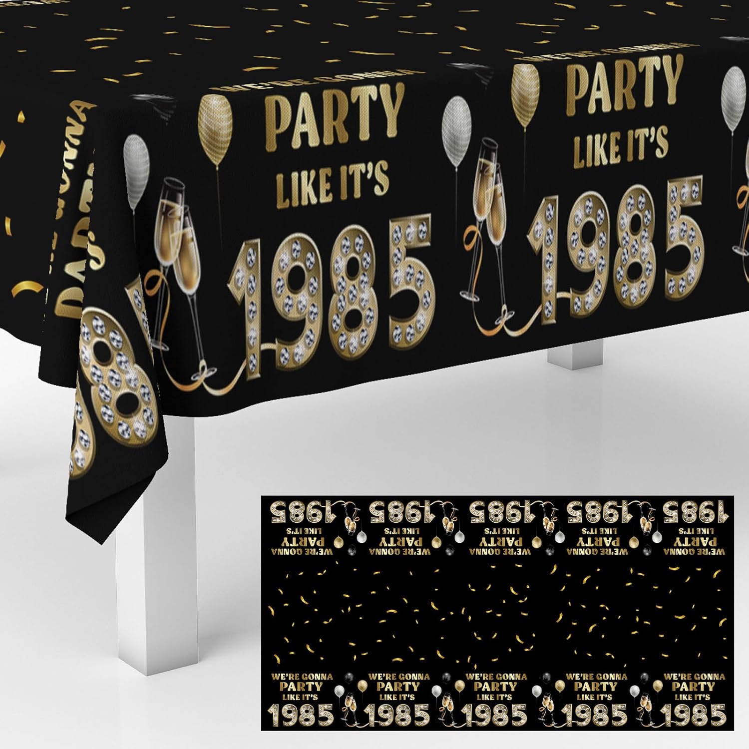 Amazon.com: We’re Gonna Party Like It’s 1985 Birthday Tablecloths, 41st ...