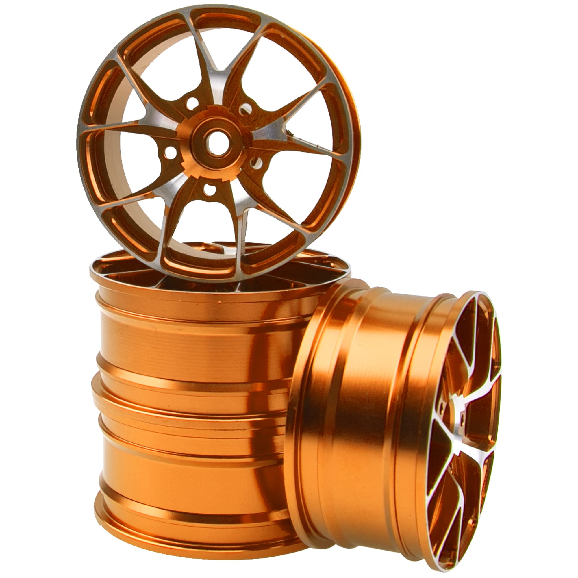 Amazon.com: ShareGoo Metal Wheel Rims RC 12mm Hex Hubs 1/10 RC Drift On ...