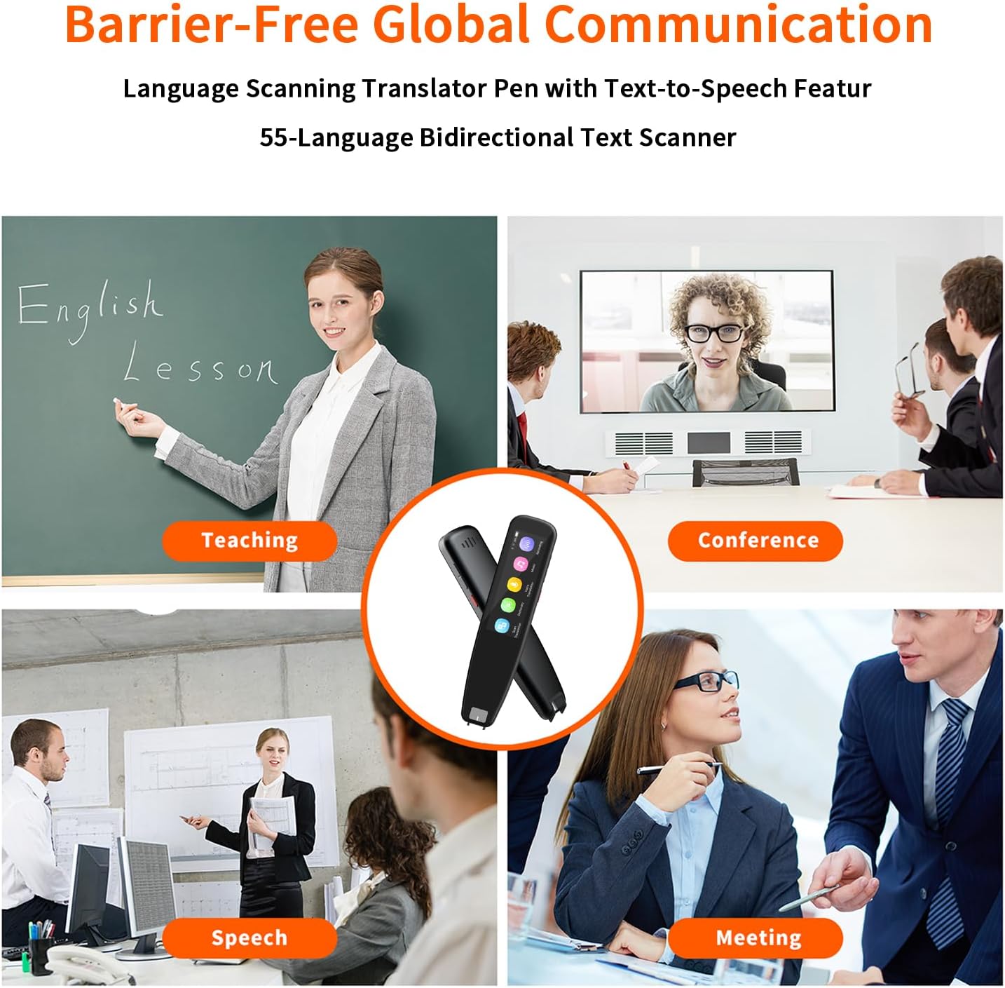 Language Translator Device, DOSMONO OCR Reading Pen, Dyslexia Reading ...