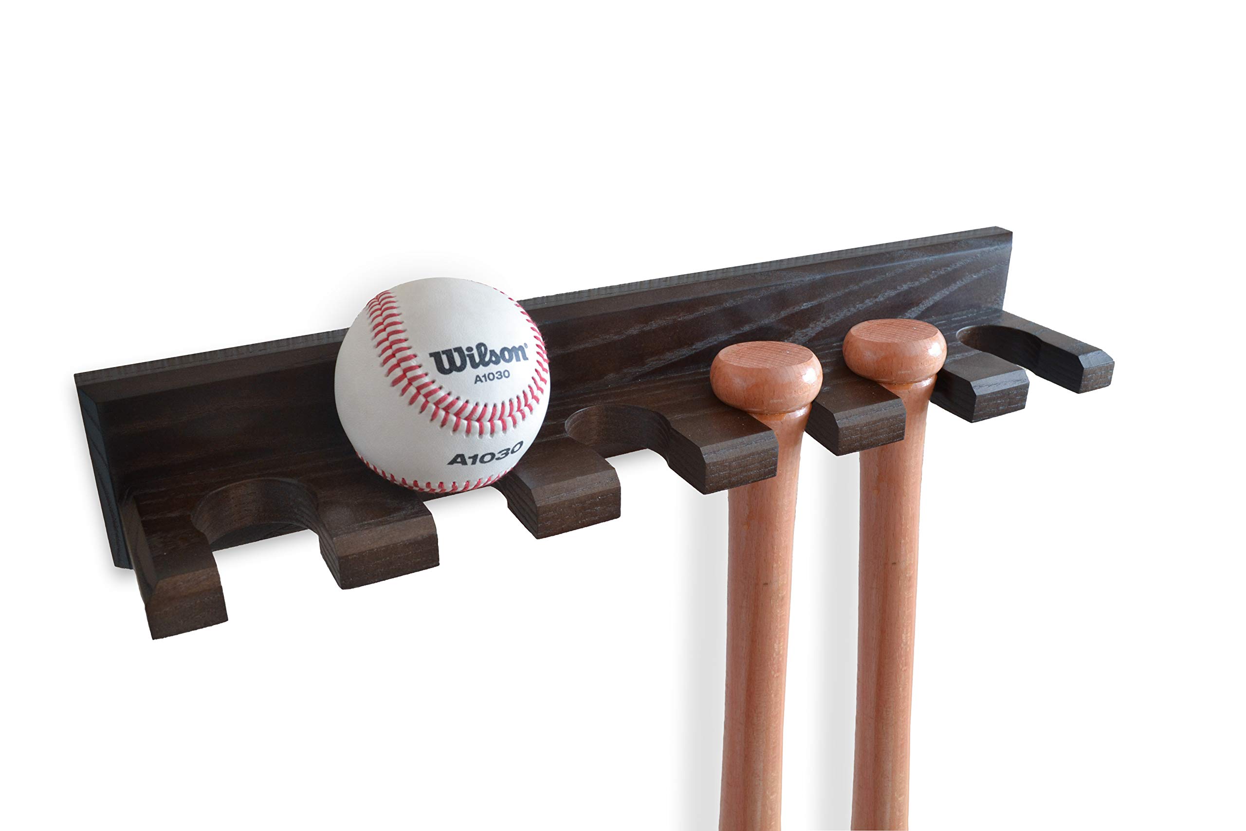 Buy Teslyar Baseball Bat Rack Holder Display Wall Mount Ash Wood ...