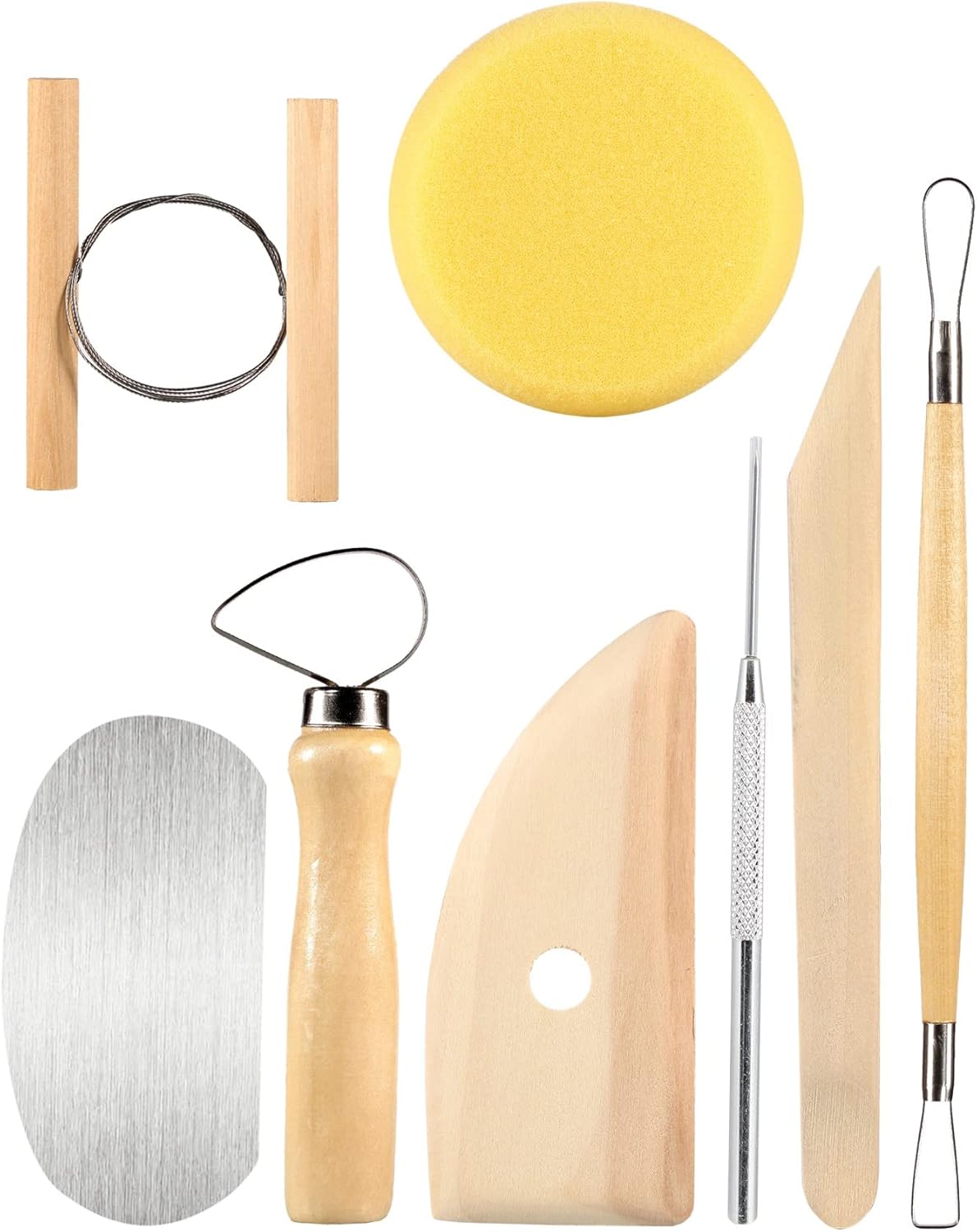 Amazon.com: 8Pcs Sculpting Pottery Clay Tools: Clay Tools Kit for Air ...