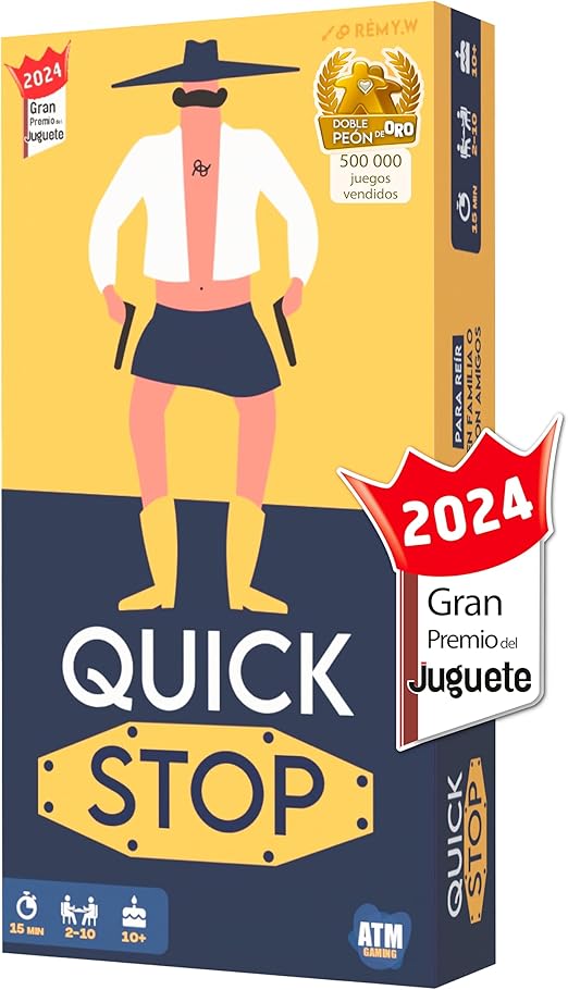 Quick Stop - Juego de Mesa Dinámico para Familia y Amigos - Gran Premio ...