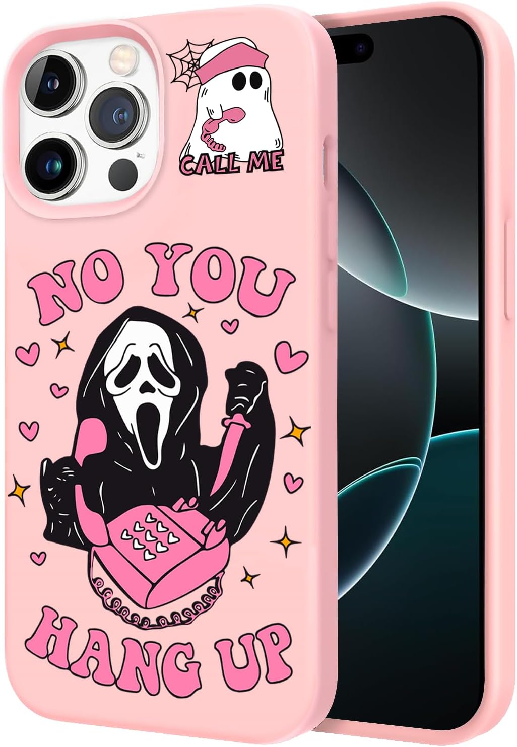 Amazon.com: Cute Skull Scream Phone Case for iPhone 16 Pro Max,Kawaii ...