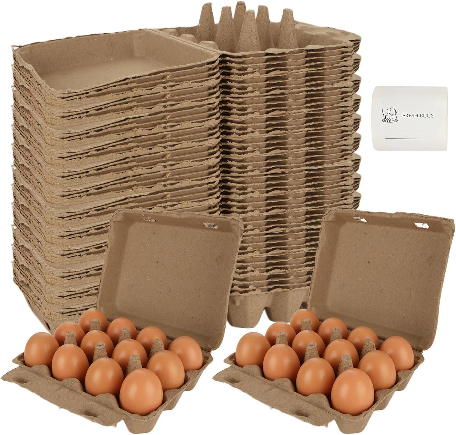 Amazon.com: ACXFOND 30 Pack Egg Cartons 12 Count, 3x4 Egg Cartons Cheap ...
