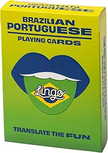 Amazon.com: Brazilian Portuguese Lingo Playing Cards | Travel ...