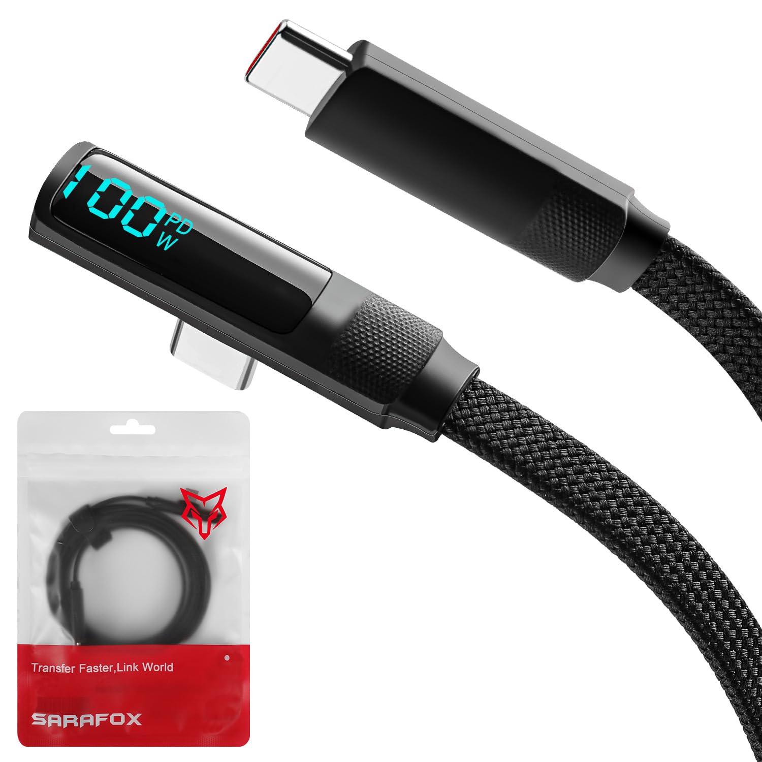 Amazon.com: 100W Charging Cable Esports Gaming Design, with Smart ...