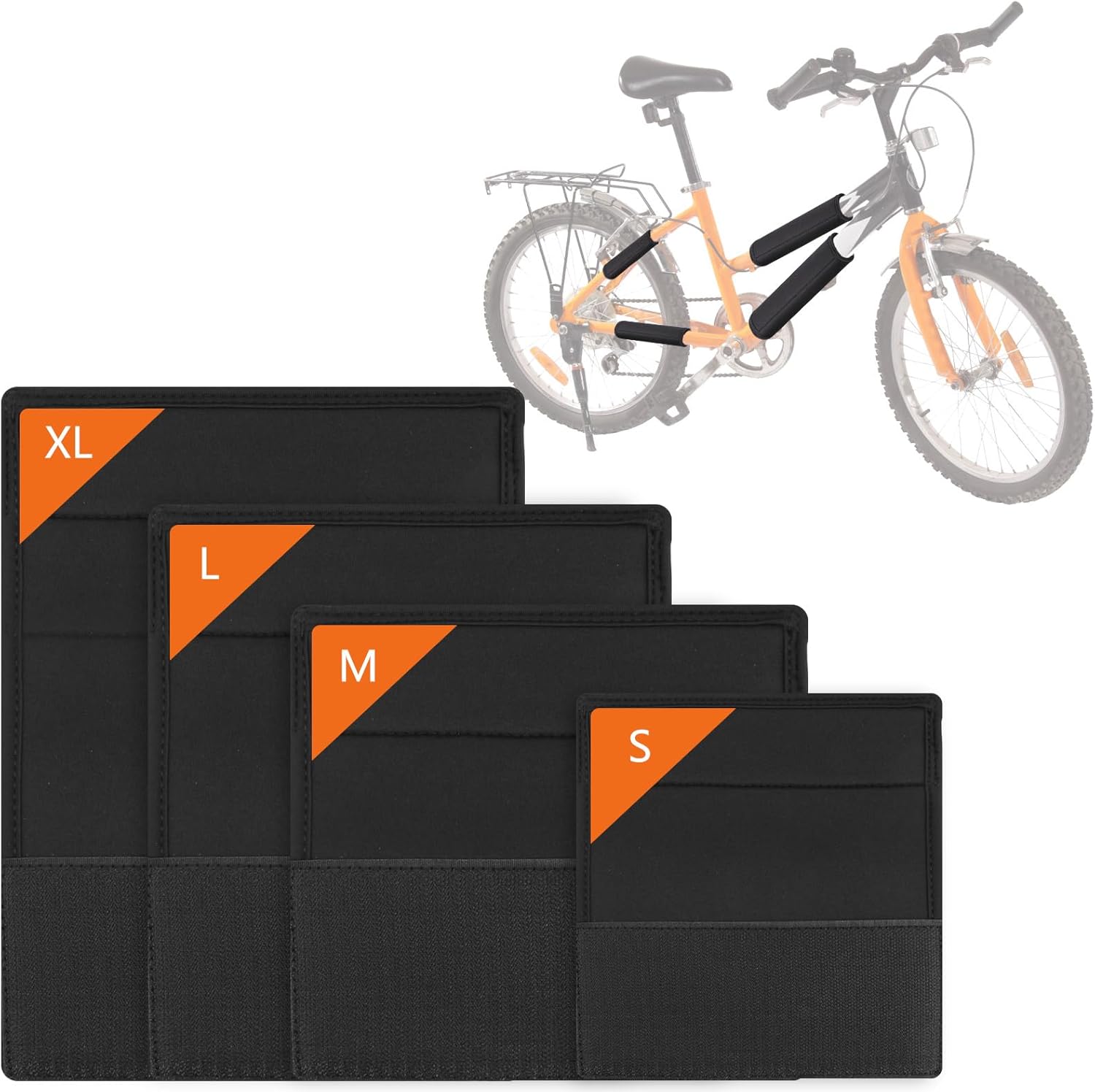 CLOPAE Bicycle Frame Protector, Set of 4, Ebike Protection, Carbon ...