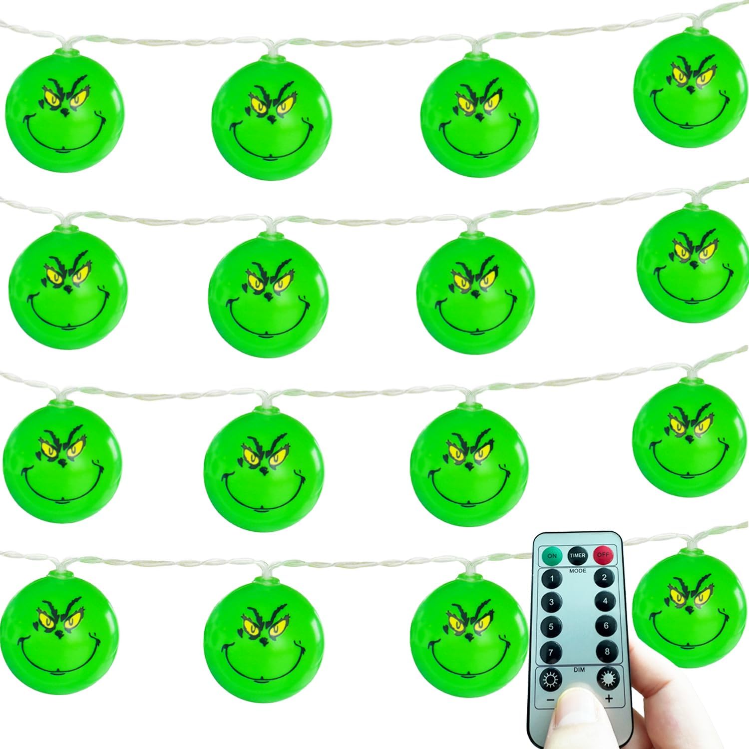 Amazon.com: Lushangshou Upgraded Grinch Christmas Decorations, 20 LED ...