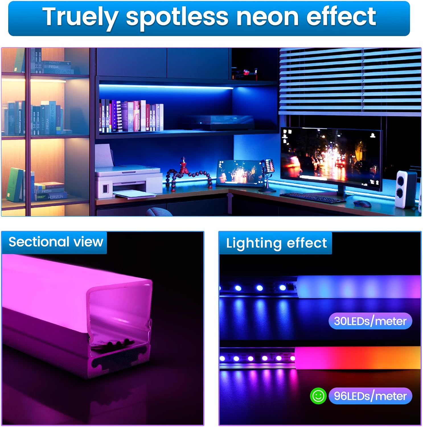 Muzata LED Channel Kit with Frosted Diffuser, Australia | Ubuy