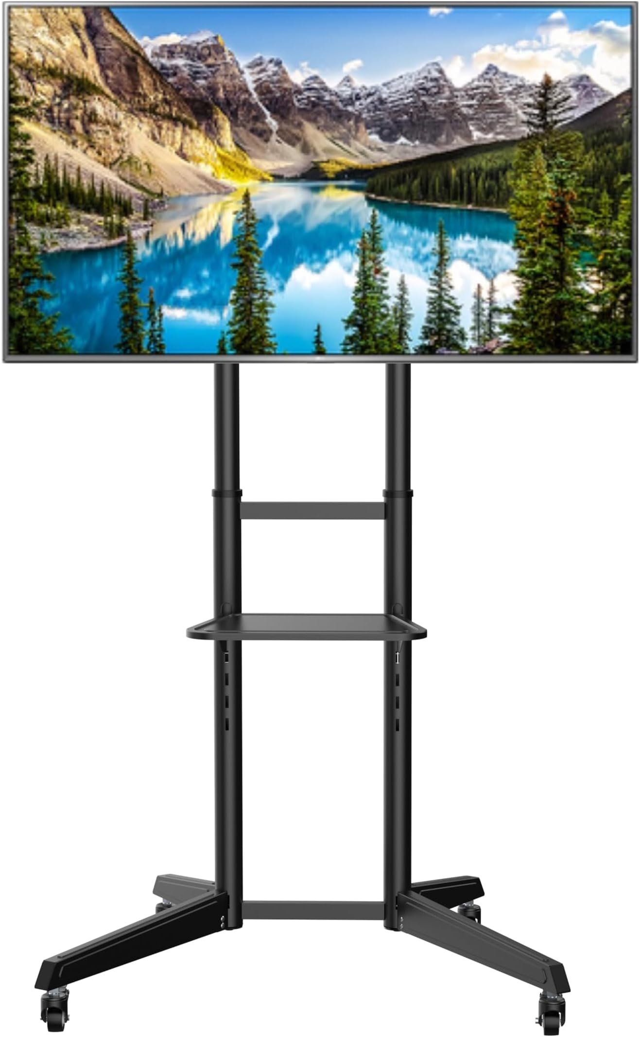 Universal Mobile Floor TV Stand on Wheels for 37-70 Inch LCD/LED/OLED ...