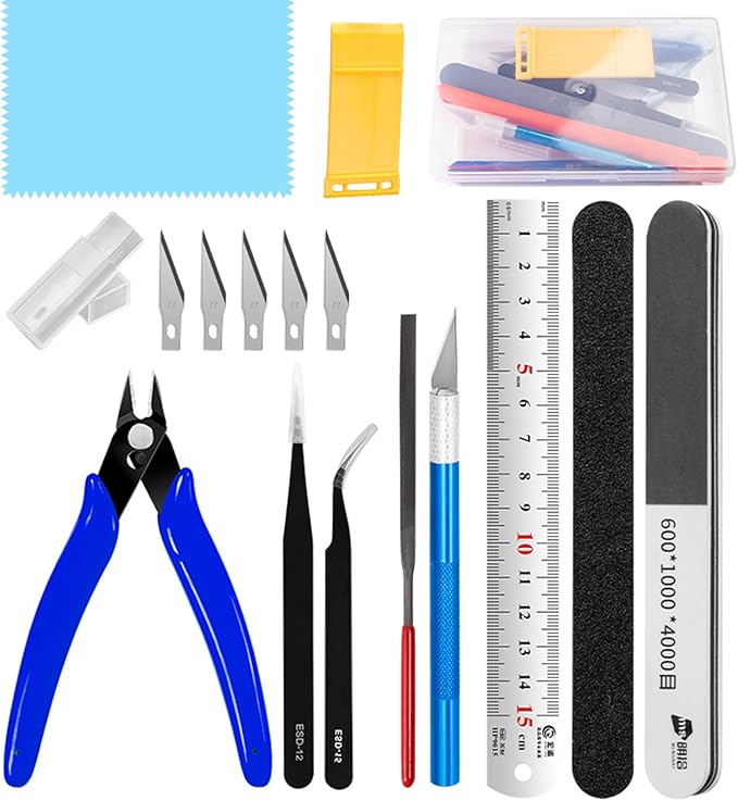 16 Pcs Model Making Tools Kit, Essential Modelling Tools for Plastic ...