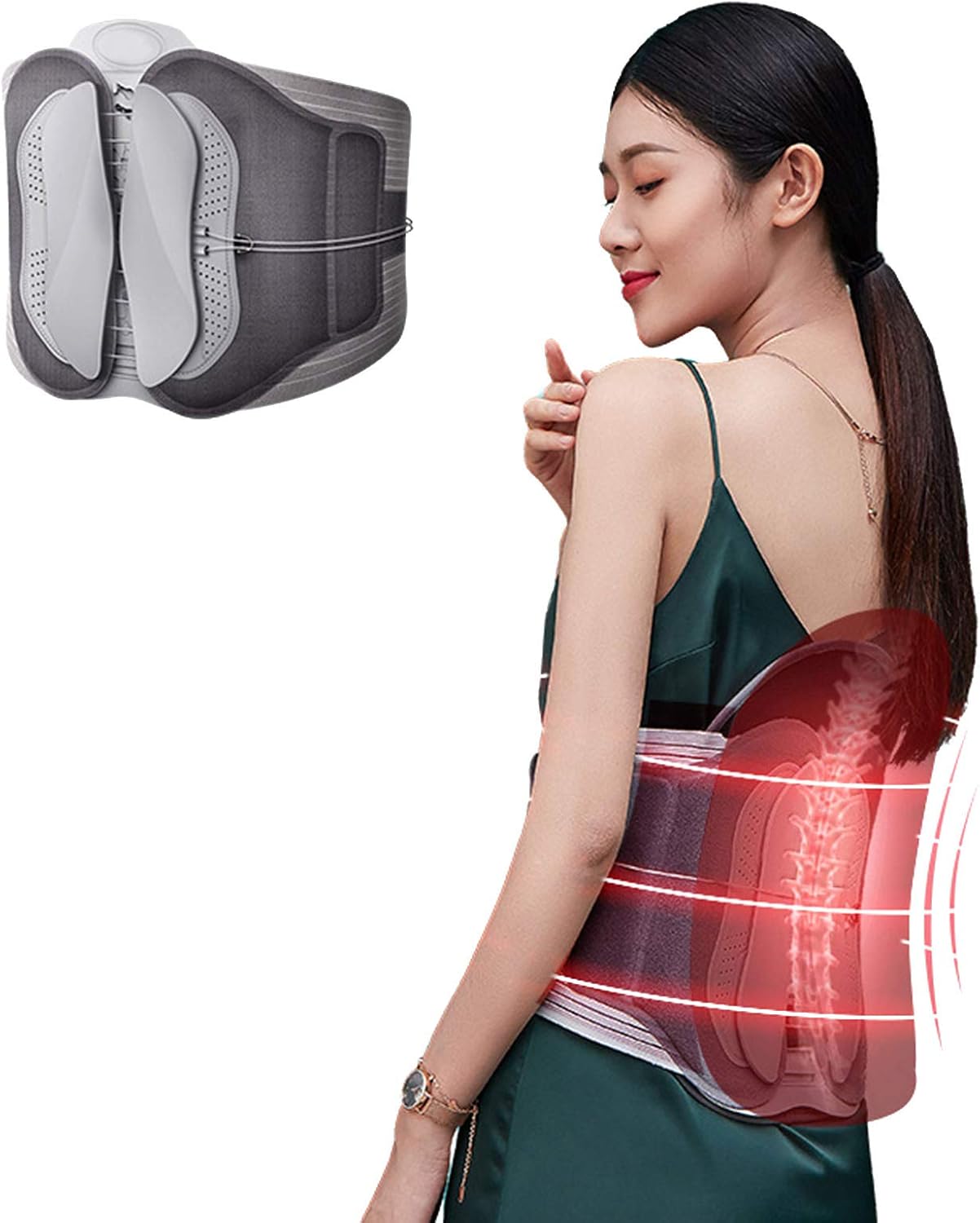 Amazon.com - GUANGMING - Spine Decompression Back Brace with Heating ...