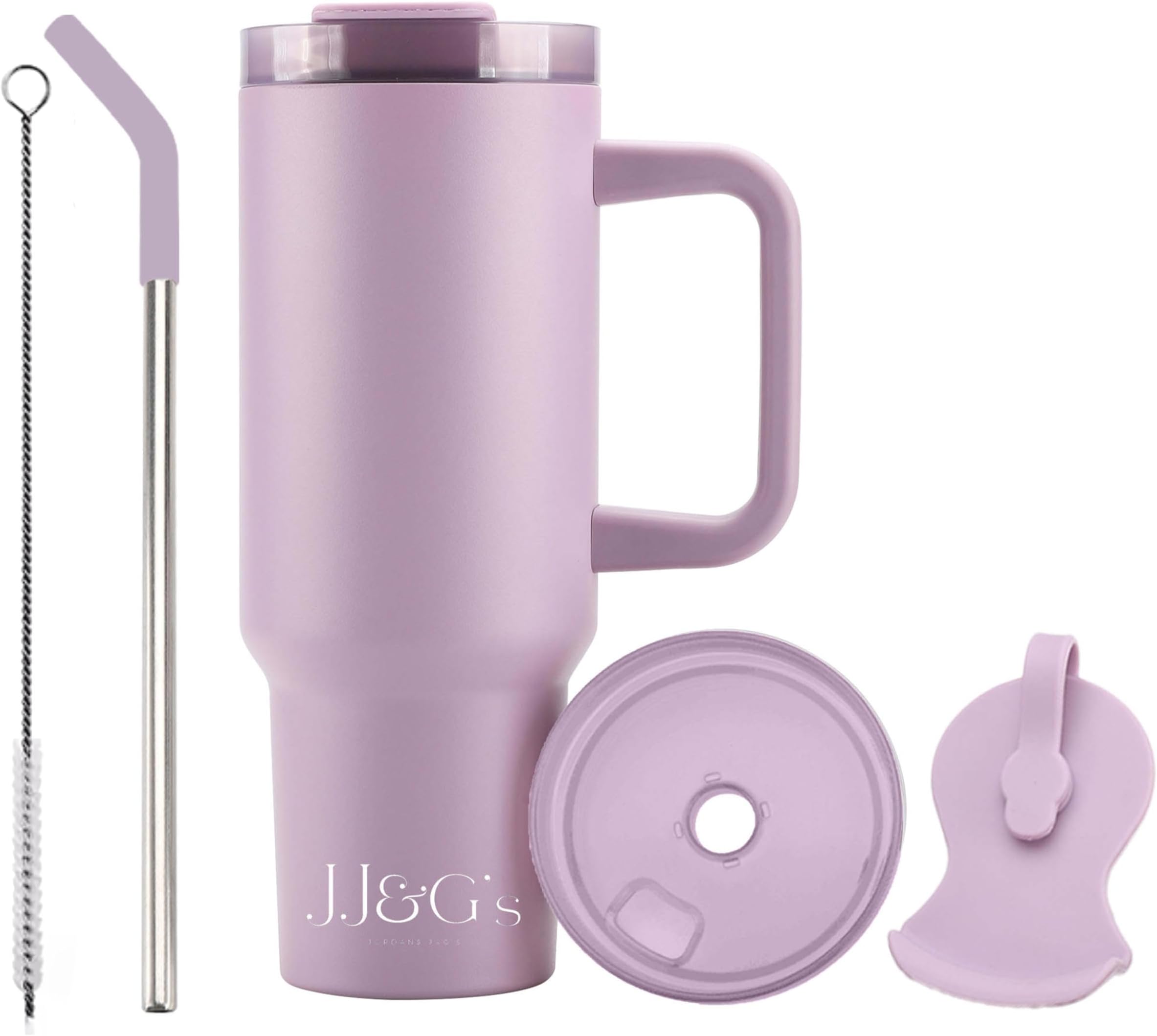 JJ&G's 40oz (1.18 litres) Tumbler with Straw and Lid | Insulated ...