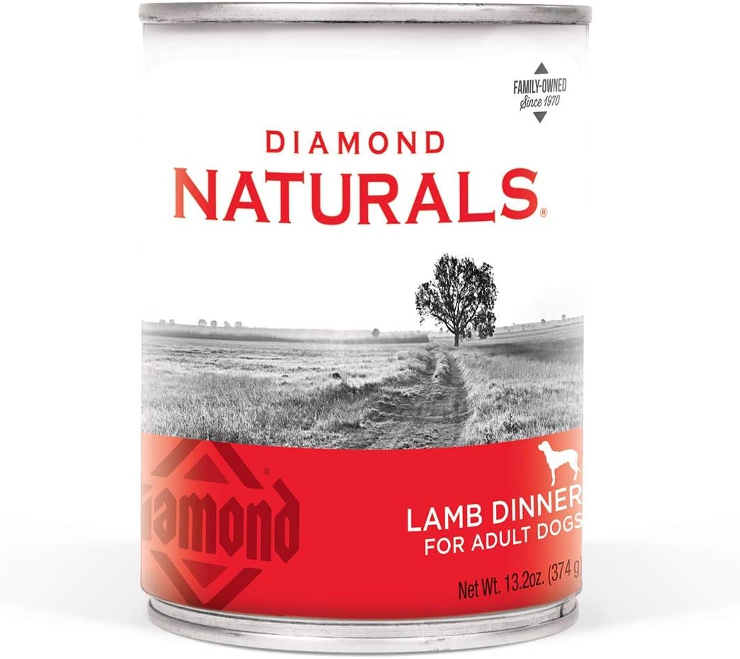 Diamond Naturals Canned Dog Food, 13.2 Ounces Per Can, Beef Dinner for ...