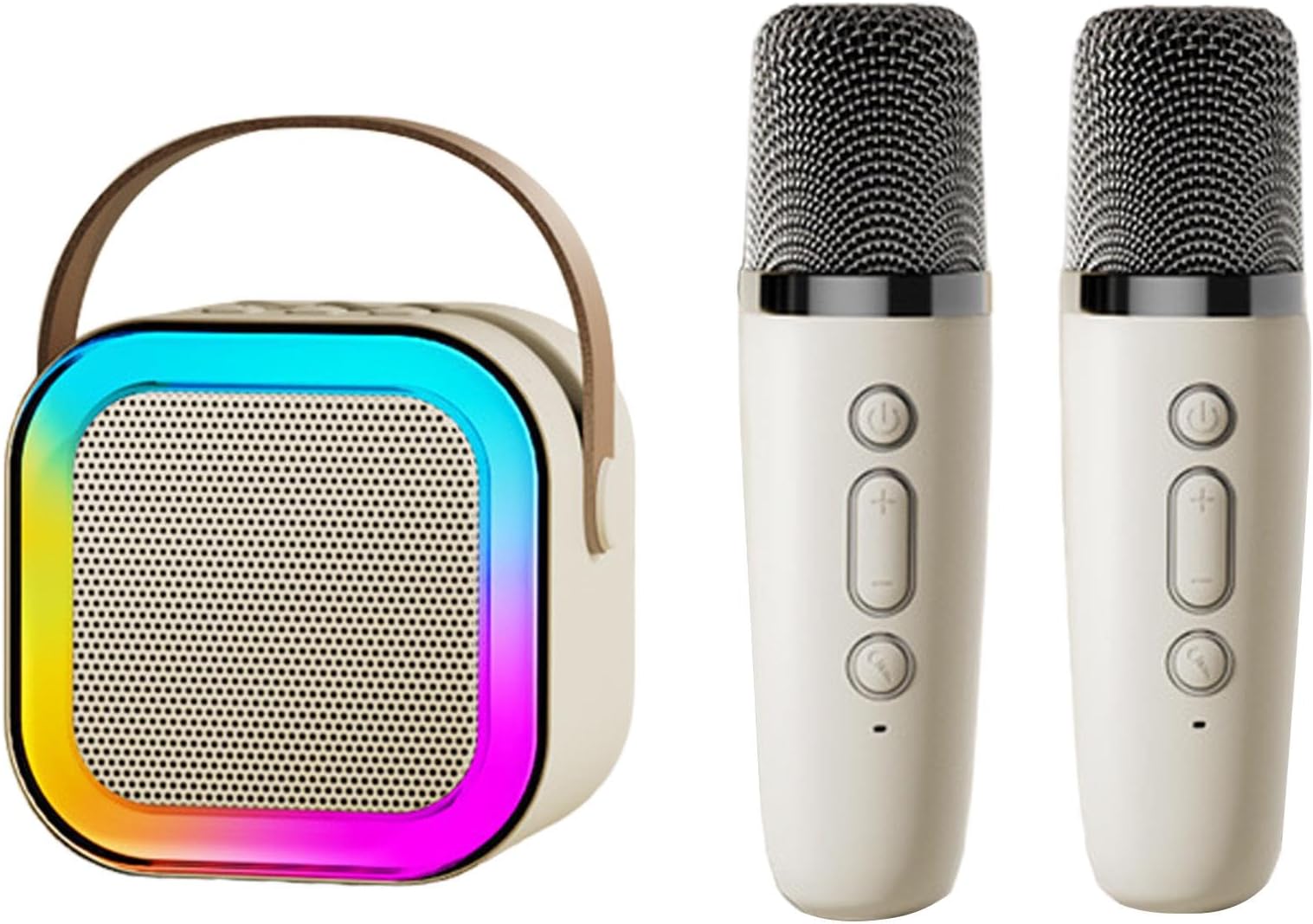 Karaoke Machines for Kids Adults, Mini Karaoke Machine with 2 Wireless ...