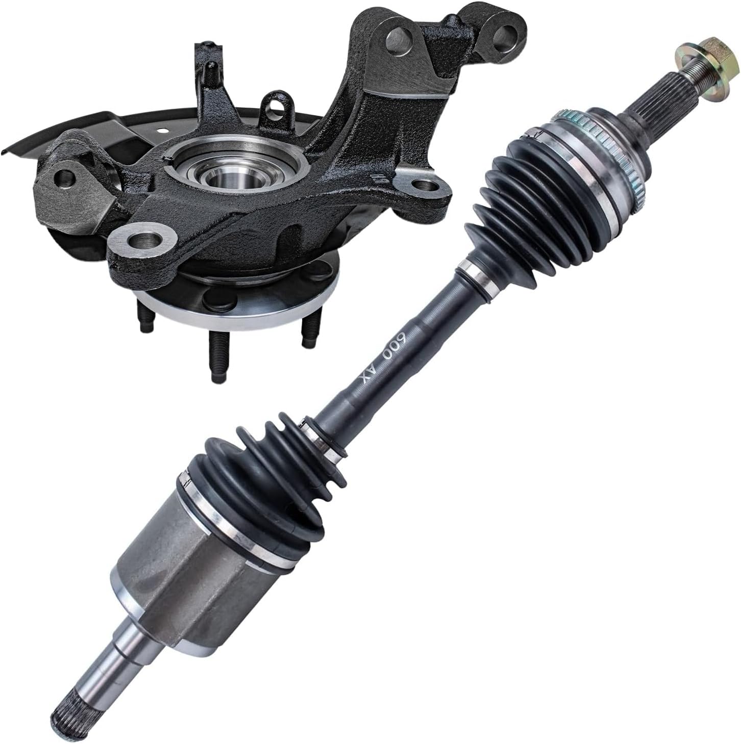 Amazon.com: Detroit Axle - Front Left Steering Knuckle CV Axle for 07 ...