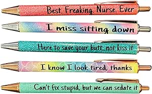 Amazon.com : Snarky Office Pens 5 Pcs Funny Insulting Pens ...