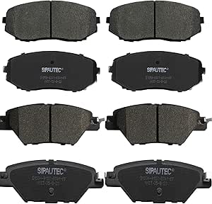 Amazon.com: SIPAUTEC-Front & Rear Carbon Fiber Ceramic Brake Pads Replacement For 2016-2022 ...