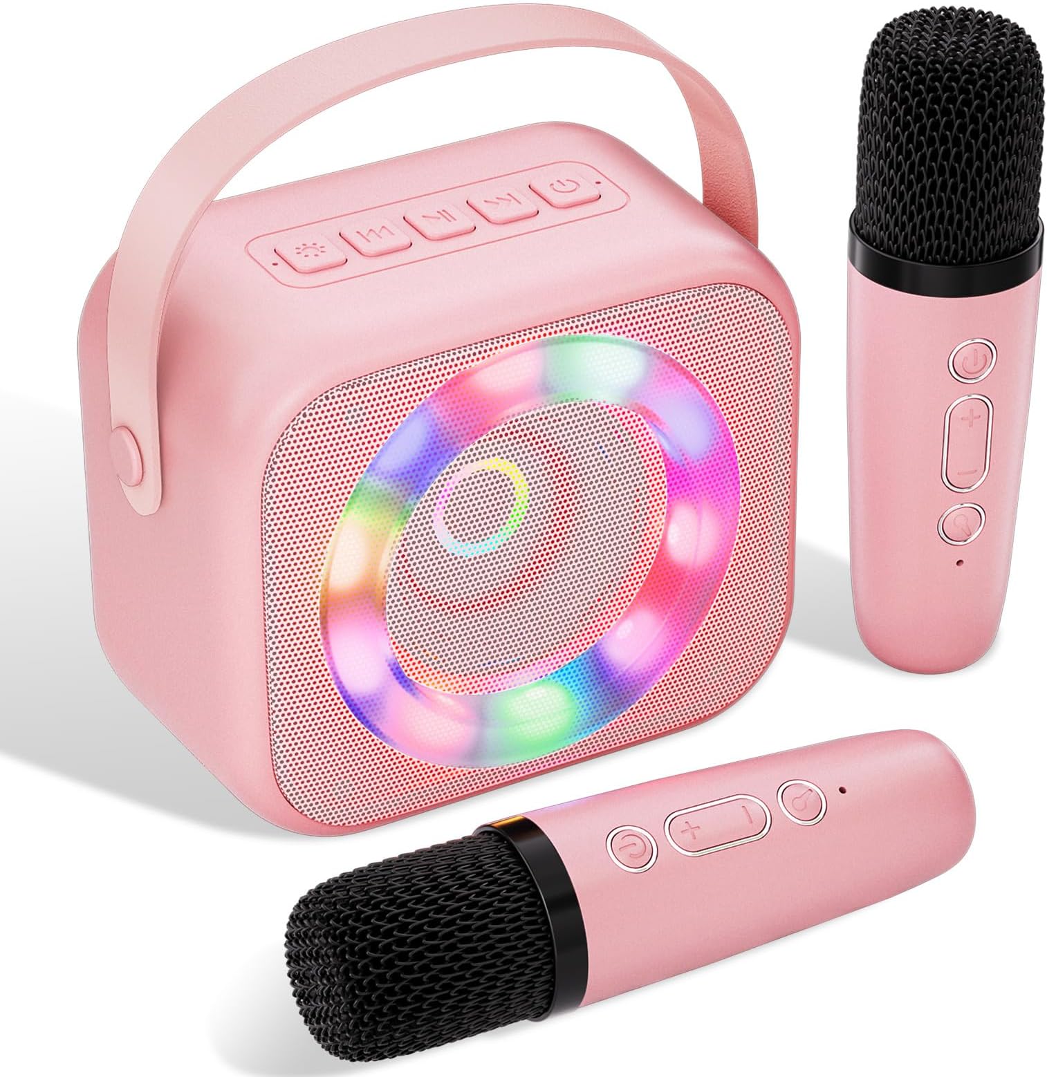 Amazon.com: BIGASUO Karaoke Machine for Kids, Mini Portable Bluetooth ...