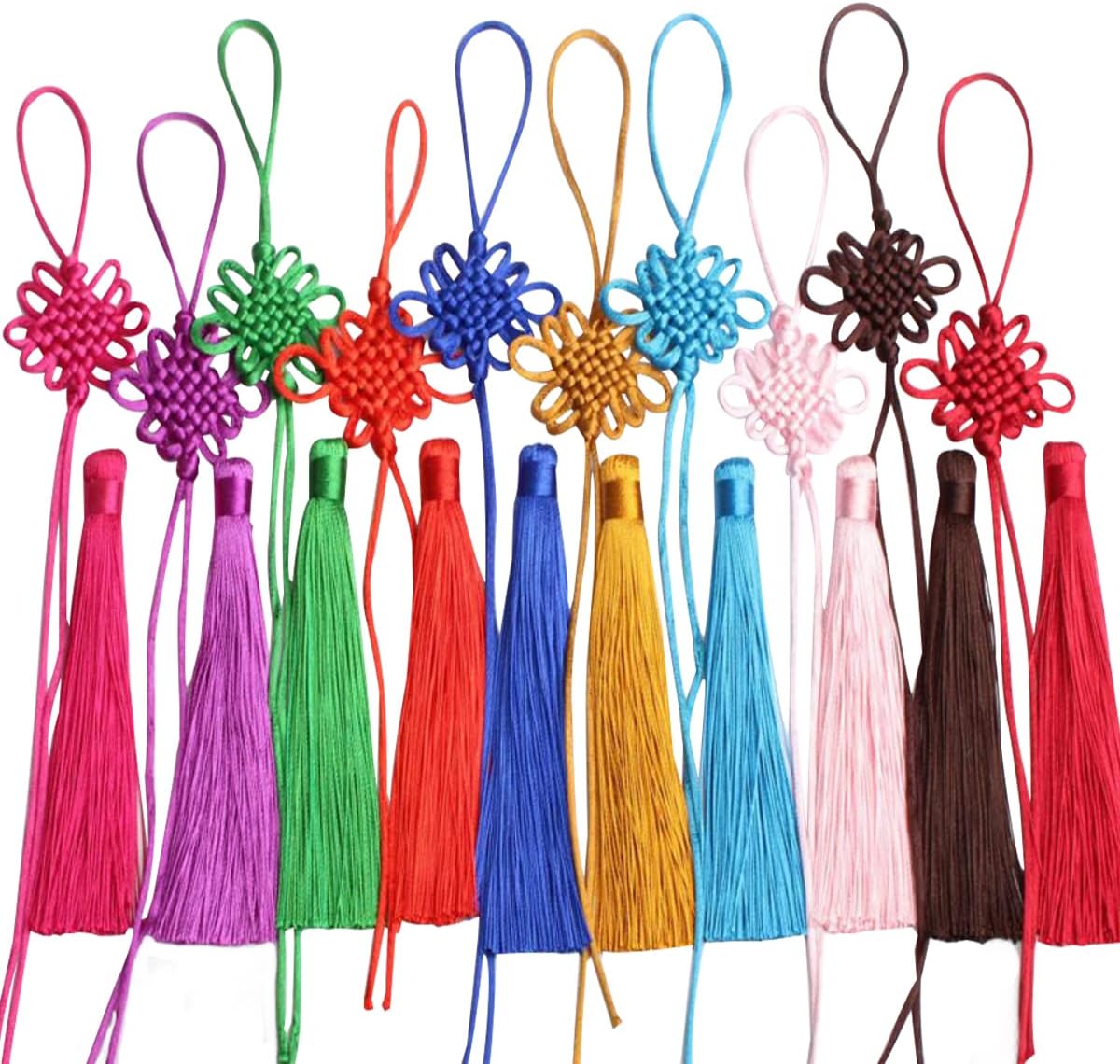 Amazon.com: llxieym 24 Pieces Lunar New Year Tassels Chinese Knot ...