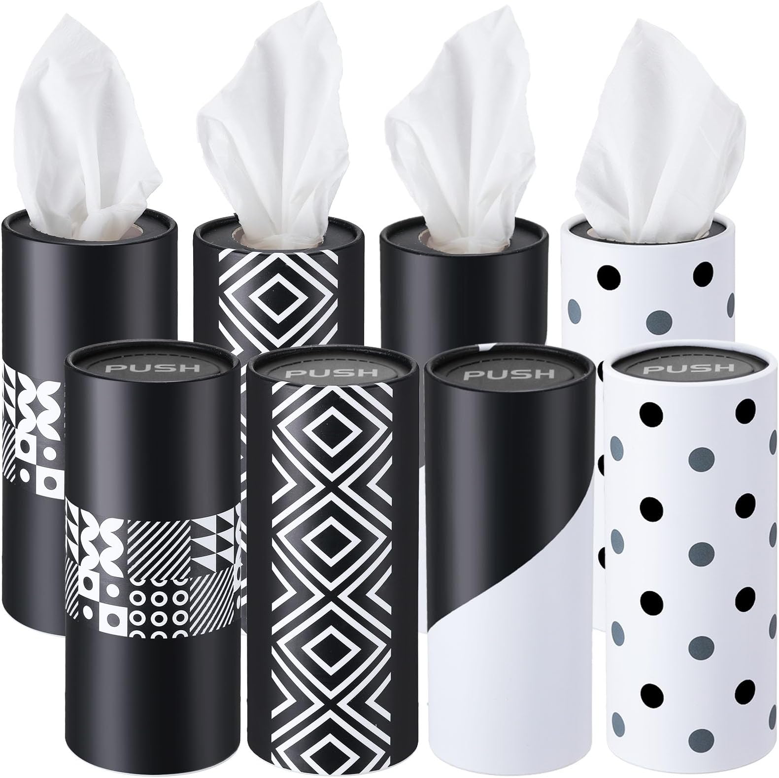 Amazon.com: Eaasty 8 Pack Car Tissue Holder with 3 Ply Facial Tissue ...