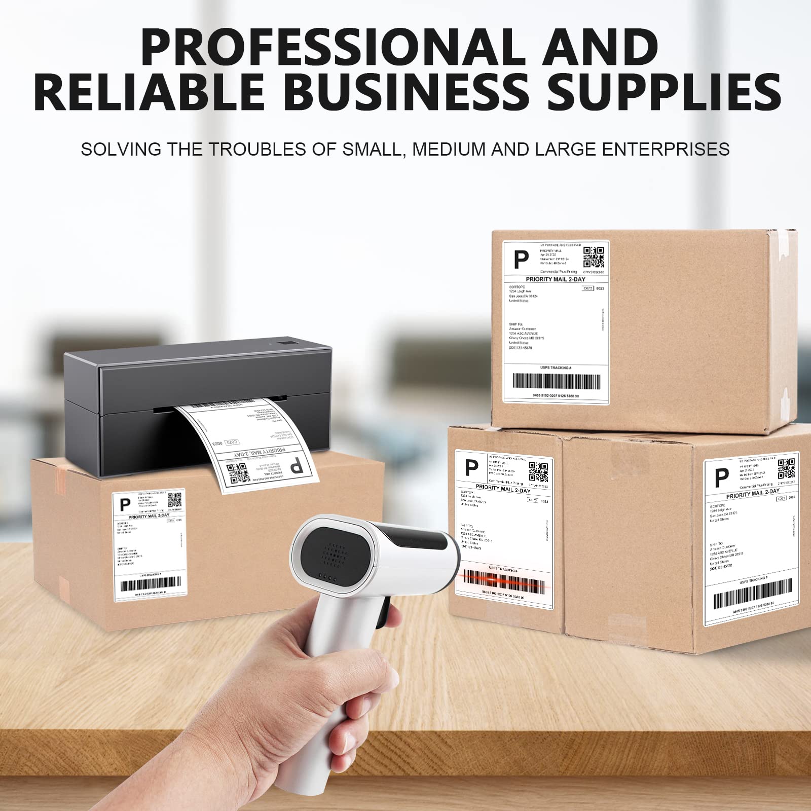 Snapklik.com : Razuvo 4 X 6 Direct Thermal Labels - 500 Fan-Fold ...