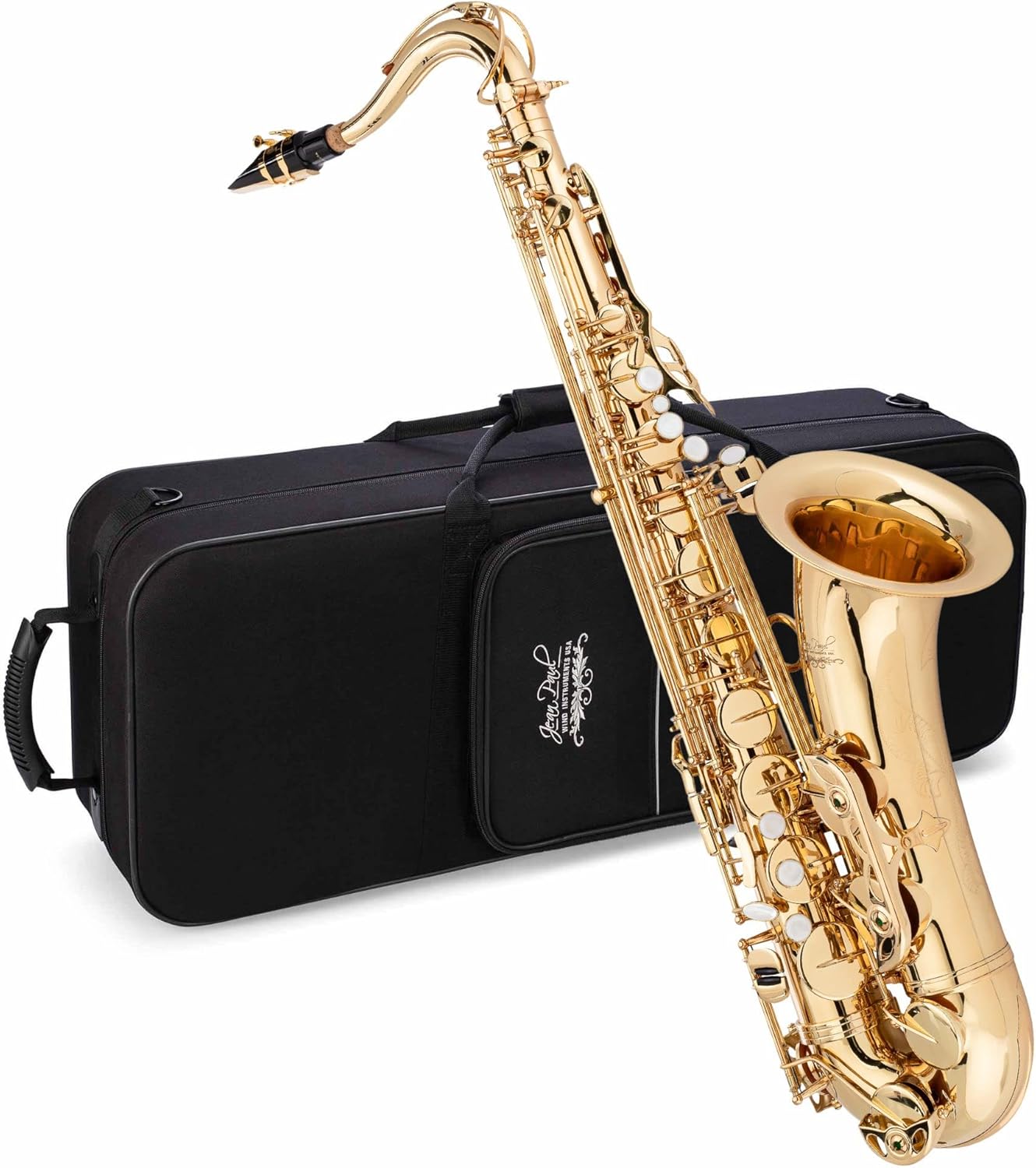 Amazon.com: Jean Paul Intermediate Tenor Saxophone TS-660 - Golden Brass Lacquered : Musical ...